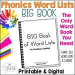 The Big Book of Phonics Word Lists - Daydreaming About Data