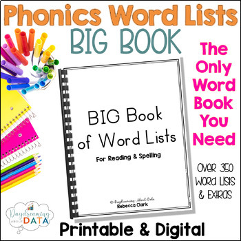 The Big Book of Phonics Word Lists - Daydreaming About Data