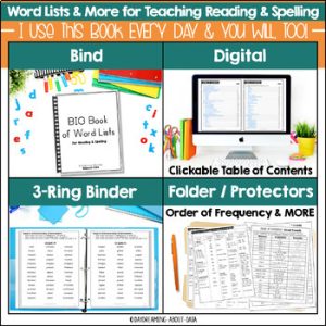 The Big Book of Phonics Word Lists - Daydreaming About Data