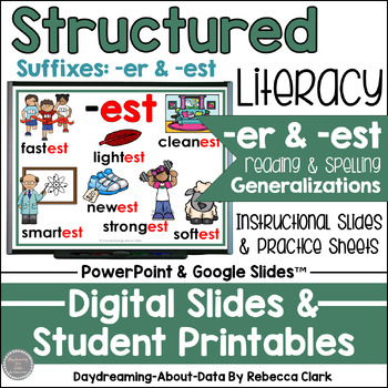 Suffixes -ER -EST Morphology Structured Literacy Lessons - Daydreaming ...