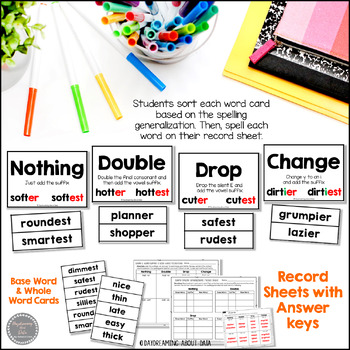 Suffixes -ER -EST Morphology Structured Literacy Lessons - Daydreaming ...