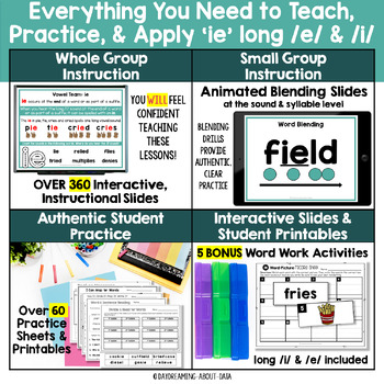 Vowel Team IE Lessons: Teach Long I & Long E with Structured Literacy