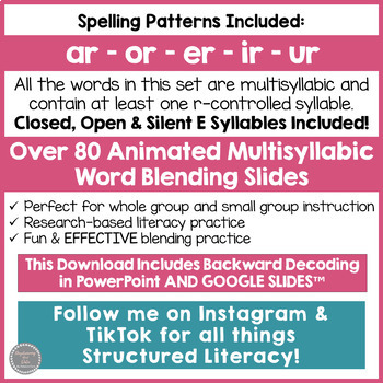 Backward Decoding: R-Controlled Syllables & Word Blending