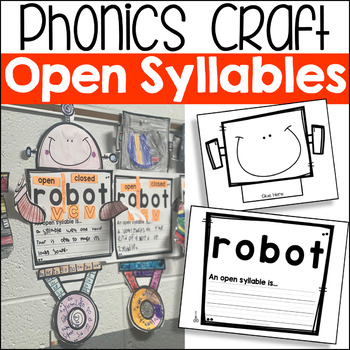 Open Syllables Syllable Division Craft | Phonics Craft - Daydreaming ...