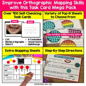 Self Checking Task Card Bundle | Word Mapping Science of Reading ...