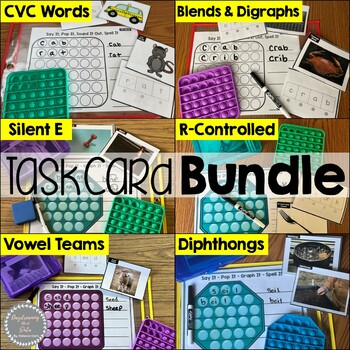 Self Checking Task Card Bundle | Word Mapping Science of Reading ...