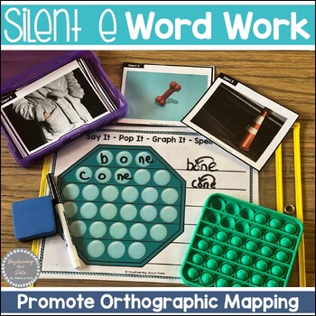 Silent E Self Checking Task Cards | Word Mapping Science of Reading ...