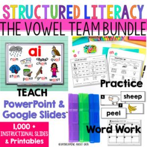Vowel Team Lessons and Worksheets Structured Literacy | Science of ...