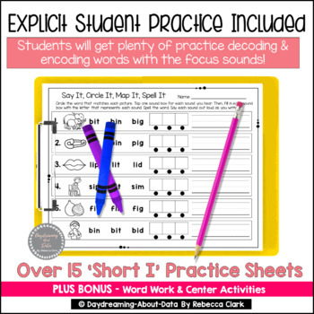 Short Vowels Short i Phonics | Structured Literacy Lessons Science of ...