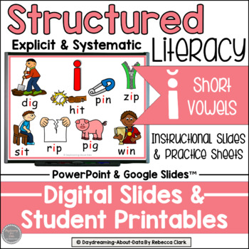Short Vowels Short i Phonics | Structured Literacy Lessons Science of ...