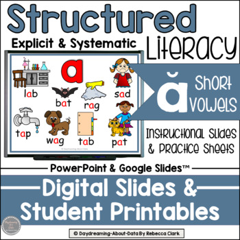Short Vowels Short A Phonics | Structured Literacy Lessons Science of ...