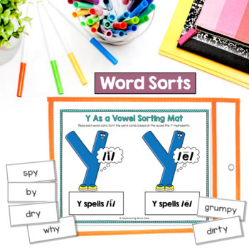 Y as a Vowel Structured Literacy Phonics Lessons | Science of Reading ...