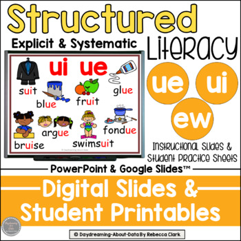 Long U Vowel Teams UE UI EW Structured Literacy Lessons Science of ...