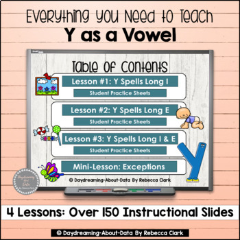 Y as a Vowel Structured Literacy Phonics Lessons | Science of Reading ...