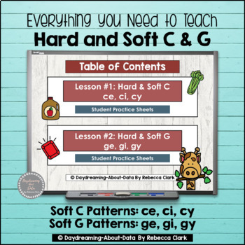 Hard and Soft C & G | Structured Literacy Lessons | Science of Reading ...