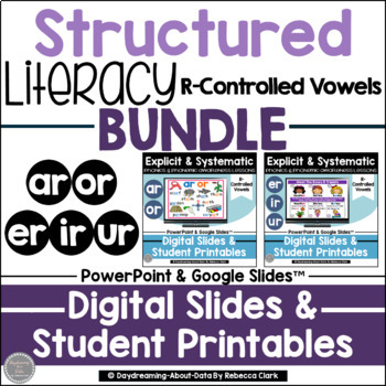 R Controlled Vowels Phonics Lessons and Worksheets | Structured ...