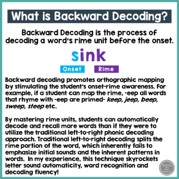 Backward Decoding: Closed Syllable Exceptions & Glued Sounds