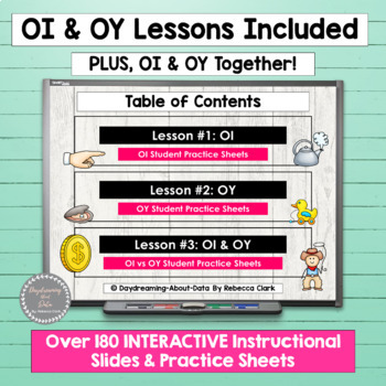 Vowel Diphthongs OI OY Phonics Lessons and Worksheets | Structured ...