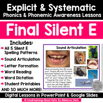 Silent E Phonics Lessons | Structured Literacy | Science of Reading ...