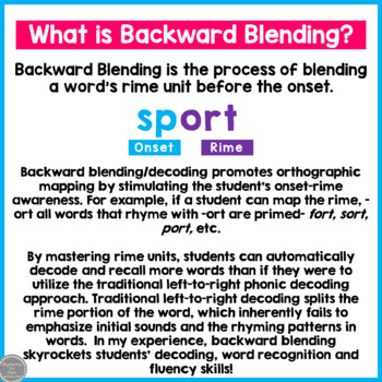 R-Controlled Backward Blending & Decoding: Phonics Practice