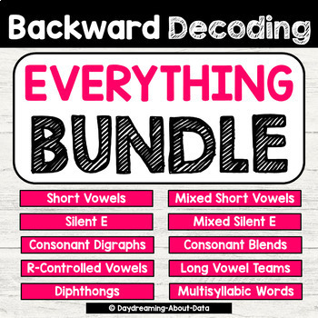 Blending Sounds & Reading Words: Backward Decoding Bundle