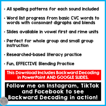 Short U Backward Decoding & Blending: Phonics Practice