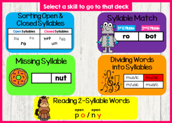 Open Syllables Boom Cards™ Distance Learning - Daydreaming About Data