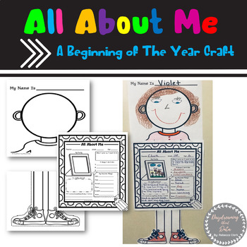 Beginning Of The Year All About Me - Daydreaming About Data