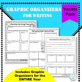 Opinion, Narrative, Informational Graphic Organizers - Daydreaming ...