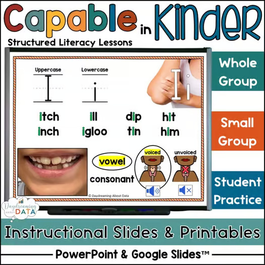 Alphabet Lessons Vowel Ii: Structured Literacy Phonics Lessons for K-2