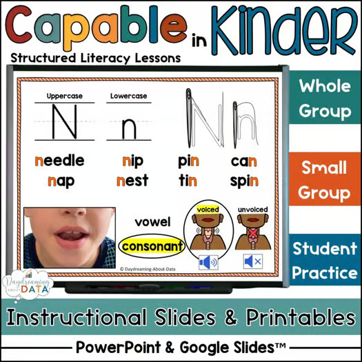 Alphabet Lessons Letter Nn: Structured Literacy Phonics for K-2