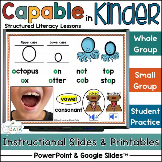 Alphabet Lessons Letter Oo: Structured Literacy Phonics for K-2