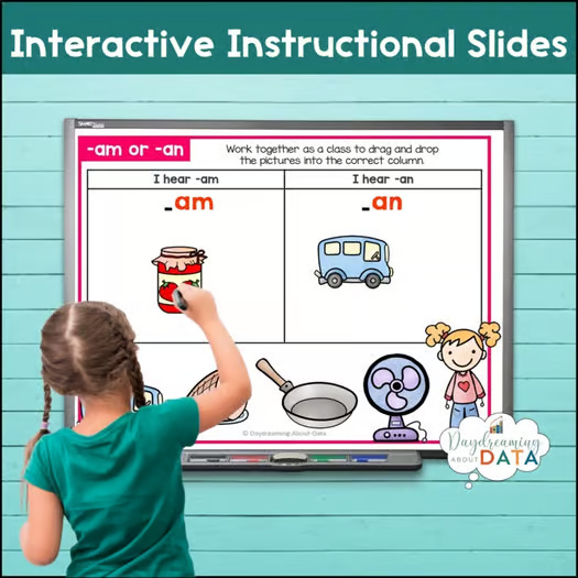 Nasal A AM AN Word Families: Structured Literacy Phonics for K-2