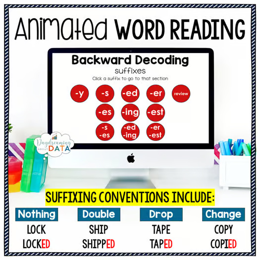 Suffixing Conventions & Backward Decoding: Phonics Lessons for K-2