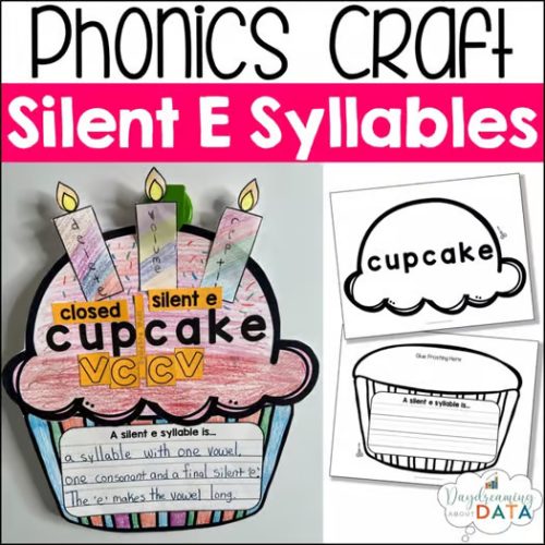 Silent E Syllables Phonics Craft - Daydreaming About Data