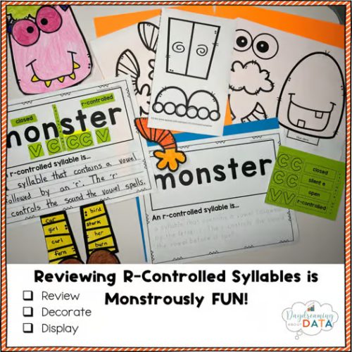 R-Controlled Syllables Phonics Craft - Daydreaming About Data