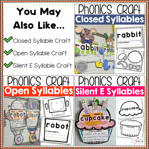 R-Controlled Syllables Phonics Craft - Daydreaming About Data