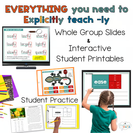 Suffix -ly Morphology Lessons Activities Worksheets - Daydreaming About ...