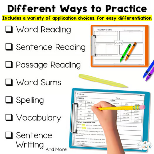 Prefix UN- Morphology Lessons Activities Worksheets - Daydreaming About ...