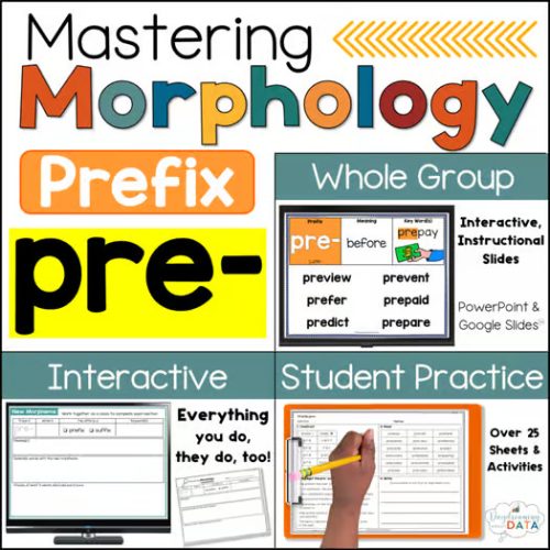 Prefix PRE- Morphology Lessons Activities Worksheets - Daydreaming ...