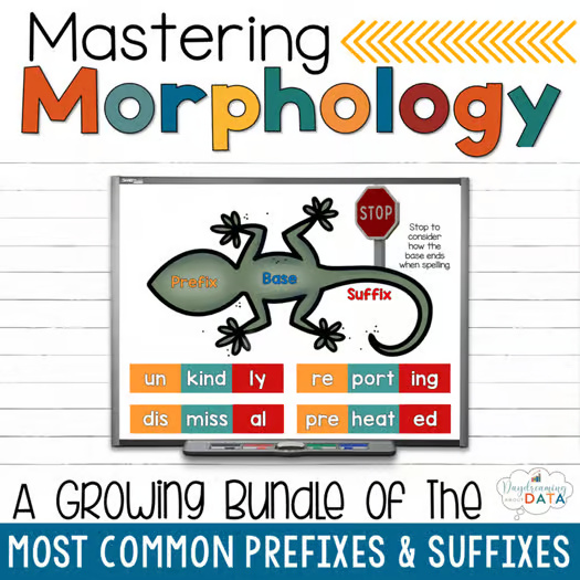 Prefixes and Suffixes Morphology Lessons and Activities Growing Bundle ...