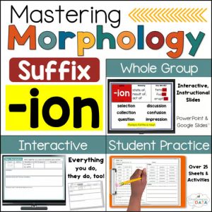 Suffix -ion lessons and practice