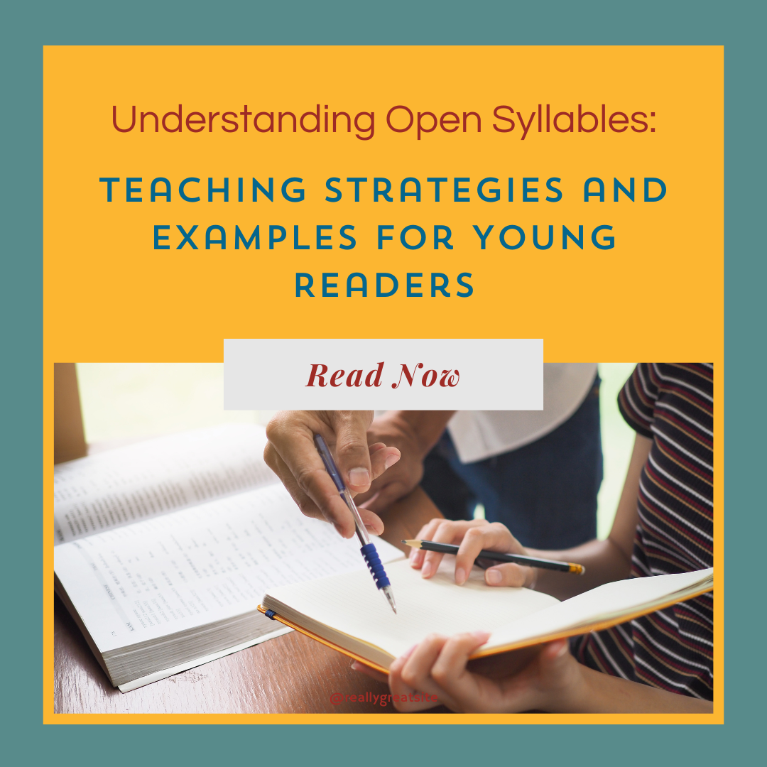Mastering Open Syllables: Teaching Strategies for Long Vowel Sounds in ...