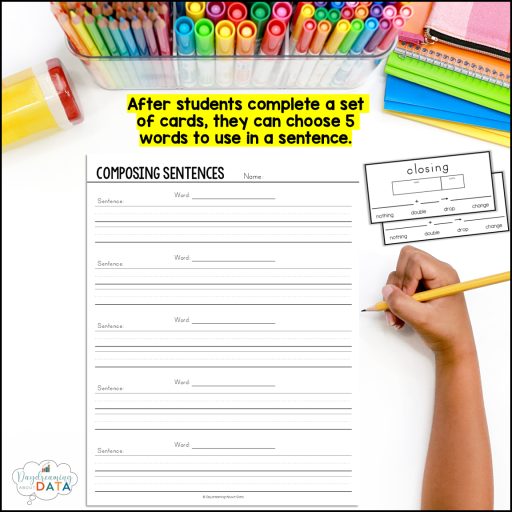 Morphology Self-Checking Task Cards with Vowel Suffixes Bundle ...